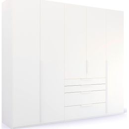 Dreht&uuml;renschrank Rauch "Kleiderschrank Schrank Garderobe W&auml;scheschrank PURISMA", wei&szlig; (alpinwei&szlig;), B:251cm H:223cm T:60cm, Holzwerkstoff, Schr&auml;nke, Dreht&uuml;renschrank, mit Schubladen und umfangreichem Zubeh&ouml;r MADE IN GERMANY