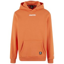 Kapuzenpullover STARTER Black Label "Starter Black Label Starter Small Logo Essential Hoodie", Herren, Gr. S, mandarin, 70% Baumwolle, 30% Polyester, Pullover Kapuzenpullover
