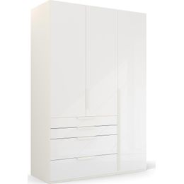 Dreht&uuml;renschrank Rauch "Kleiderschrank Schrank Garderobe W&auml;scheschrank PURISMA Glasfront", wei&szlig; (alpinwei&szlig;, glas kristallwei&szlig;), B:151cm H:223cm T:60cm, Holzwerkstoff, Schr&auml;nke, Dreht&uuml;renschrank, mit Schubladen und umfangreichem Zubeh&ouml;r MADE IN GERMANY