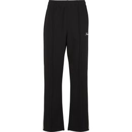 Karl Kani Herren Jogginghose "Karl Kani Kani Sidestripe Trackpants"schwarz, sanftes wei&szlig;, Gr. M, 55% Polyester, 39% Baumwolle, 6% Elasthan, Hosen