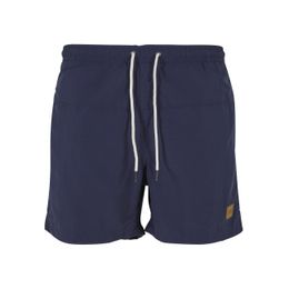 Badeshorts Urban Classics "Urban Classics Herren Block Swim Shorts", Herren, Gr. S, US-Gr&ouml;&szlig;en, navy, navy, 100% Polyamid, Badehosen Badeshorts