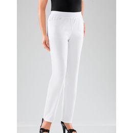 Stretch-Jeans Classic Basics, Damen, Gr. 21, Kurzgr&ouml;&szlig;en, wei&szlig;, 96% Baumwolle, 4% Elasthan, unifarben, lang, Jeans