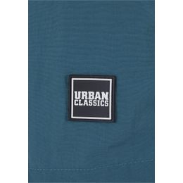 Badeshorts Urban Classics "Urban Classics Herren Block Swim Shorts", Herren, Gr. L, US-Gr&ouml;&szlig;en, teal, toffee, 100% Polyamid, Badehosen Badeshorts