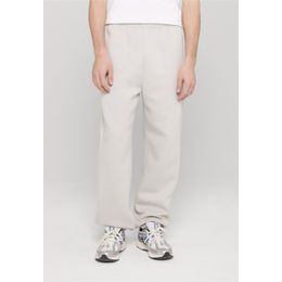 Jogginghose Urban Classics "Urban Classics Fluffy Sweatpants", Herren, Gr. L, US-Gr&ouml;&szlig;en, lightasphalt, 70% Baumwolle, 30% Polyester, unifarben, loose fit, Hosen Jogginghose
