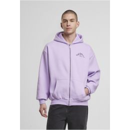 Karl Kani Herren Kapuzenpullover "Karl Kani Kani Palm Os Zip Hoodie"violet, Gr. L, 65% Baumwolle, 35% Polyester, Pullover