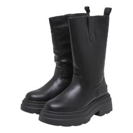 Buffalo Damen Stiefel "Buffalo Buffalo mars farmer boot", Gr. 37schwarz, Kunstfaser, unifarben, Schuhe