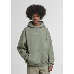 Kapuzenpullover Karl Kani "Karl Kani Small Signature Essential OS Hoodie", Herren, Gr. S, gr&uuml;n, 65% Baumwolle, 35% Polyester, Pullover Kapuzenpullover