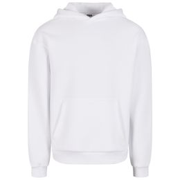 Urban Classics Herren Kapuzenpullover "Urban Classics Fluffy Hoody"wei&szlig;, Gr. L, unifarben, 70% Baumwolle, 30% Polyester, Pullover