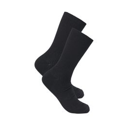 Only & Sons ONLY & SONS Herren Freizeitsocken "ONSBASIC RIB SOCK 2 PACK NOOS", Gr. 43schwarz pack:schwarz, Baumwollmischung, unifarben, Socken, Baumwollmischung