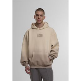 Kapuzenpullover Karl Kani "Karl Kani Kani Studios Gradient Os Hoodie", Herren, Gr. S, beige, 65% Baumwolle, 35% Polyester, Pullover Kapuzenpullover