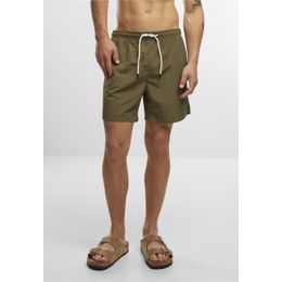 Badeshorts Brandit "Brandit Swimshort Basic", Herren, Gr. L, US-Gr&ouml;&szlig;en, olive, 100% Nylon, Badehosen Badeshorts