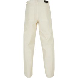 Stoffhose Urban Classics "Urban Classics Herren Canvas Pants", Herren, Gr. 34, Normalgr&ouml;&szlig;en, sandwei&szlig;, 100% Baumwolle, unifarben, relaxed fit, Hosen Stoffhose