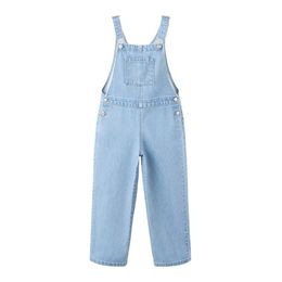 Mango Kids Latzjeans 'Boston' M&auml;dchen Gr&ouml;&szlig;e 152 hellblau