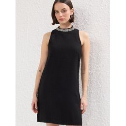 Trendyol Kleid Damen Gr&ouml;&szlig;e 38 schwarz Winterkleid