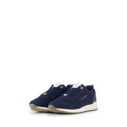 Tom Tailor Damen Sneaker mit Mesh-Einsatz, blau, Uni, Gr. 37