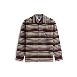 Tommy Jeans Button Up Shirt male Brown size XS