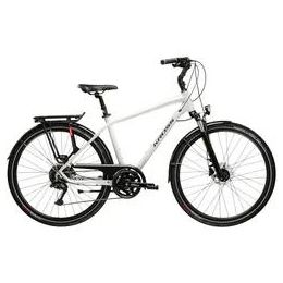Trekkingrad KROSS "Herren-Trekkingrad 28" Trans 5.0 Grau 18 G&auml;nge" Gr. 48, grau, schwarz, Fahrr&auml;der, Herren, 48cm, 28 Zoll (71,12cm) hinten: 28 Zoll (71,12cm)