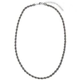 Edelstahlkette Urban Classics "Urban Classics Unisex Charon Intertwine Necklace", silber, Halsketten, Herren, onesize, Eisen, Edelstahlkette