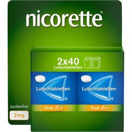 Nicorette Fruit 2 mg Lutschtabletten gepresst 80 St