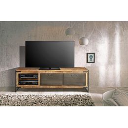 Lowboard TV-Board Mangoholz massiv 160 x 50 x 40 cm ARTA 1