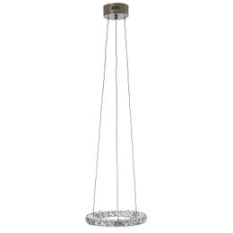 Mendler LED-H&auml;ngeleuchte HW152, H&auml;ngelampe Deckenleuchte Pendelleuchte, Kristallglas ~ Variantenangebot 37439