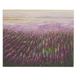 Mendler &Ouml;lgem&auml;lde Blumenfeld, 100% handgemaltes Wandbild Gem&auml;lde XL, 100x80cm ~ Variantenangebot 44752