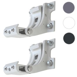 Mendler 2er-Set Wandhalterung f&uuml;r Markise T122, T123, Wandkonsole Wandmontage Adapter ~ Variantenangebot 34432