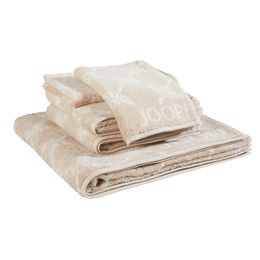 JOOP! Frottierset Cornflower, Sand, Beige, Textil, 5-teilig, Abstraktes, Oeko-Tex&reg; Standard 100, saugf&auml;hig, Aufh&auml;ngeschlaufe, strapazierf&auml;hig, angenehm weich, hochwertige Qualit&auml;t, Badtextilien, Handtuch-Sets