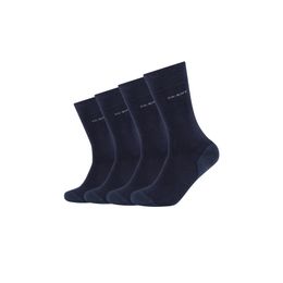 Socken Camano "ca-soft", Damen, Gr. 35-38, blau (navy), Baumwollmischung, unifarben, normal, Socken Socken, mit leichter Polsterung