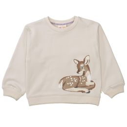 Sweatshirt JETTE by Staccato, M&auml;dchen, Gr. 92/98, beige, Obermaterial: 95% Baumwolle, 5% Elasthan., Rundhals, Sweatshirts Sweatshirt, Sweatshirt mit Stickerei
