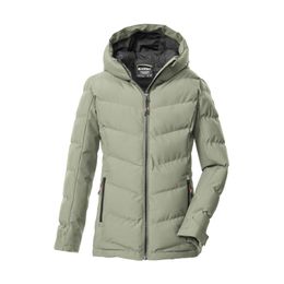 Steppjacke Killtec "KOW 220 GRLS QLTD JCKT", M&auml;dchen, Gr. 128, gr&uuml;n, Obermaterial: 100% Polyester;Futter: 100% Polyester;Futter 2:;F&uuml;llung: 100% Polyester, Jacken Steppjacke, Winddichte, wasserabweisende Kinderjacke mit verstellbaren B&uuml;ndchen