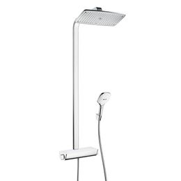 Hansgrohe Raindance Select E Aufputz-Duschsystem mit Thermostat, 27112400,