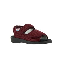 Sandale, Damen, Gr. 38, rot (bordeaux), Polyester, Schuhe Sandale