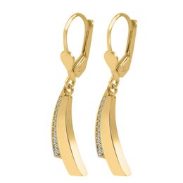 Adelia&acute;s Paar Ohrh&auml;nger ADELIA&acute;S "Damen Ohrringe &iquest; Ohrh&auml;nger aus 375 Gold mit Zirkonia", gold, Ohrringe, Damen, Paar Ohrh&auml;nger