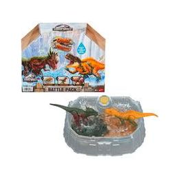 Mattel Jurassic World 4 Dino Reveal Deluxe Battle Pack, Spielfigur