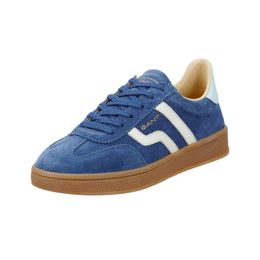 Sneaker Gant "Cuzima", Damen, Gr. 37, blau, leuchtendes blau, Leder, Veloursleder, Schuhe Sneaker, Retro Sneaker, Schn&uuml;rschuh mit Lederinnensohle