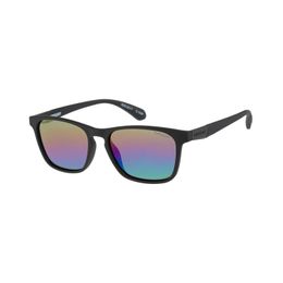 Sonnenbrille Superdry "Modell 996082", Herren, schwarz, matt, Sonnenbrillen Sonnenbrille, Vollrand, verspiegelte Gl&auml;ser, Markenlogo am B&uuml;gel