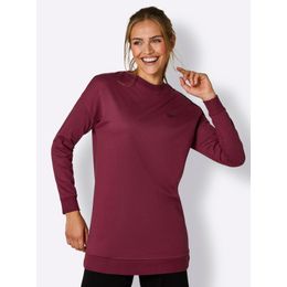Catamaran Sports Damen Sweatshirt mit Ziernieten, bordeaux, Gr&ouml;&szlig;e 36/38
