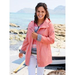 WITT Damen &Uuml;bergangsjacke mit Streifen-Details, flamingo, Gr&ouml;&szlig;e 18