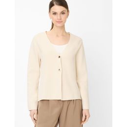 Brax Damen Strickjacke Style AMANDA dark ecru, hellbeige, Gr. 34