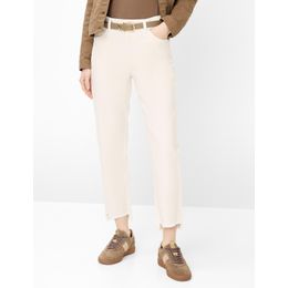 Brax Damen Five-Pocket-Hose Style MADISON S SOFT ECRU, denim offwhite, Gr. 38