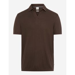 Brax Herren Polo Style PRINCETON chocolate, dunkelbraun, Gr. L
