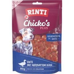 Rinti Chicko Plus K&auml;sew&uuml;rfel, mit Ente und K&auml;se 12x80 g