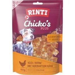 Rinti Chicko Plus K&auml;sew&uuml;rfel, Huhn mit K&auml;se 12x80 g