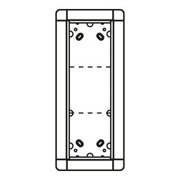 RITTO Portier UP-Rahmen ws 3-fach, 141x334mm 1881370)
