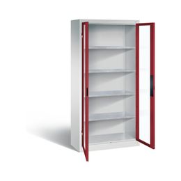 C+P Werkzeugschrank Acurado, H1950xB930xT400mm, Front Rubinrot, Korpus Lichtgrau (8920-055) ; C + P M&ouml;belsysteme (8920-055|S10110)