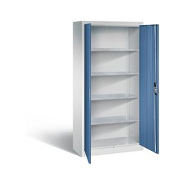C+P Werkzeugschrank Acurado, H1950xB930xT400mm, Front Fernblau, Korpus Lichtgrau (8920-00) ; C + P M&ouml;belsysteme (8920-00|S11110)