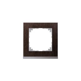 Merten Decor-Rahmen 1-fach Wenge/aluminium MEG4010-3671)