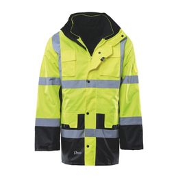 Asatex Warnschutz-Parka PREVENT, gelb / schwarz, Unisex-Gr&ouml;&szlig;e: 3XL (3160 3XL)