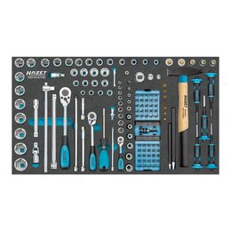 Hazet Werkzeug-Sortiment 163-512/142 ∙ Vierkant hohl 6,3 mm (1/4 Zoll), Vierkant hohl 10 mm (3/8 Zoll), Vierkant hohl 12,5 mm (1/2 Zoll) ∙ Au&szlig;en-Sechs)